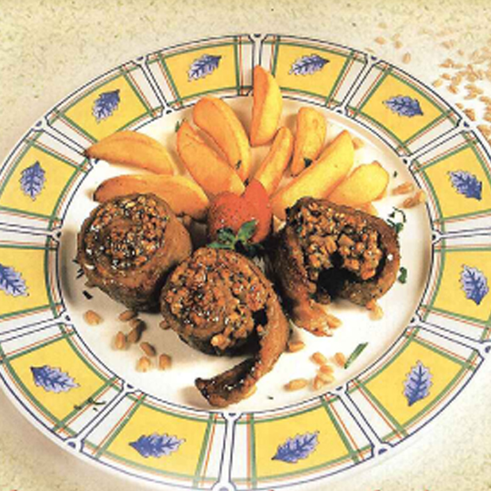 Nadevana svinjska rulada s piro – Tovarna olja Gea