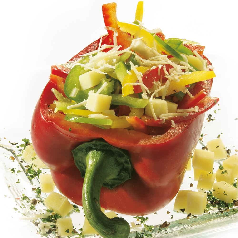 Pisane paprike z ovčjim sirom – Tovarna olja Gea
